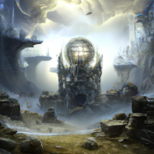 Time sphere ethereal fantasy hyperdetailed mist Thomas Kinkade detailed ...