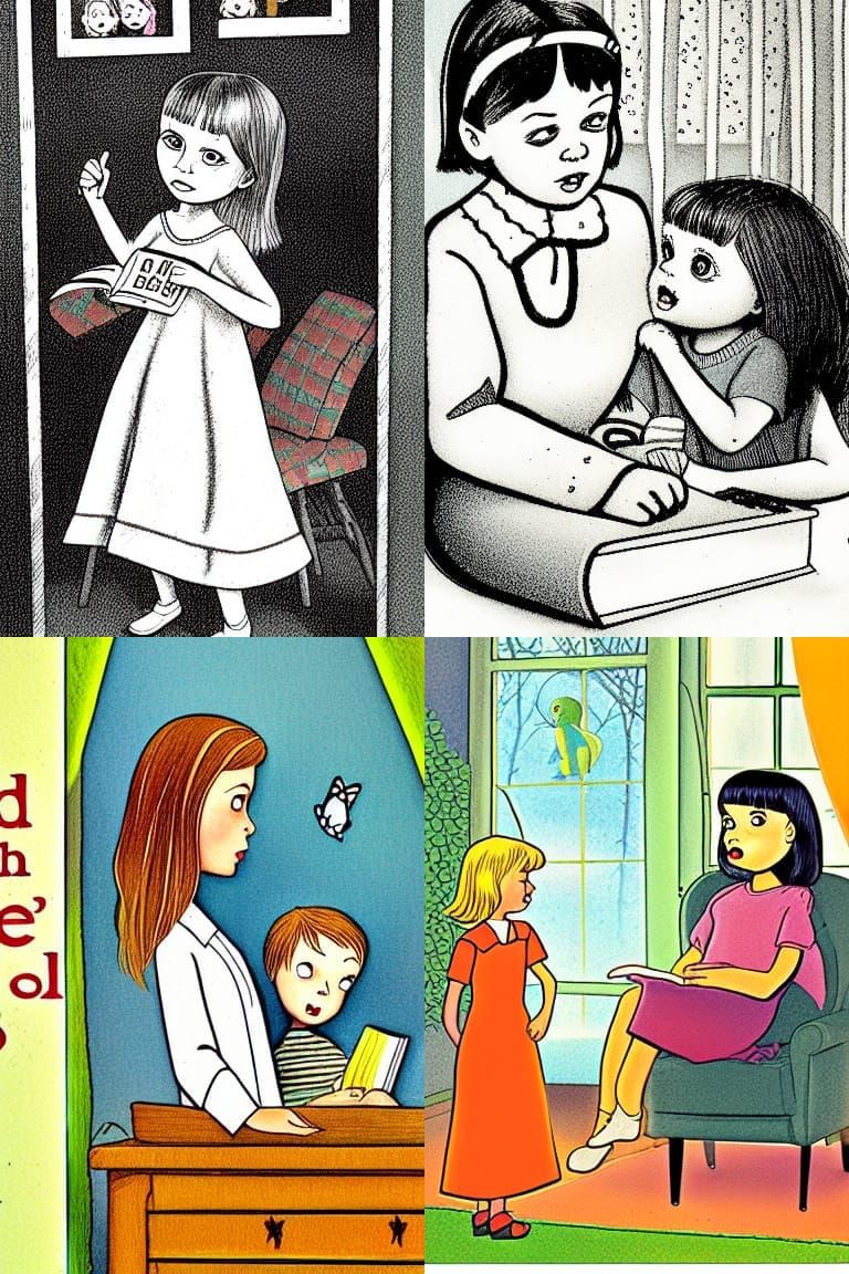 An illustration from the childrens book "The Bad Seed" by Pete Oswald ...