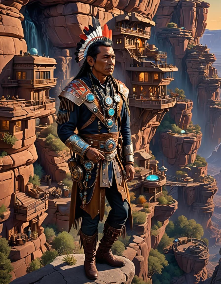 Khannachee Settlement on Alpha Delphini-B II - AI Generated Artwork ...