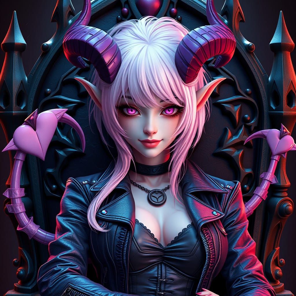 Welcome to my kingdom! - Gothic Demon Queen Reigns Supreme