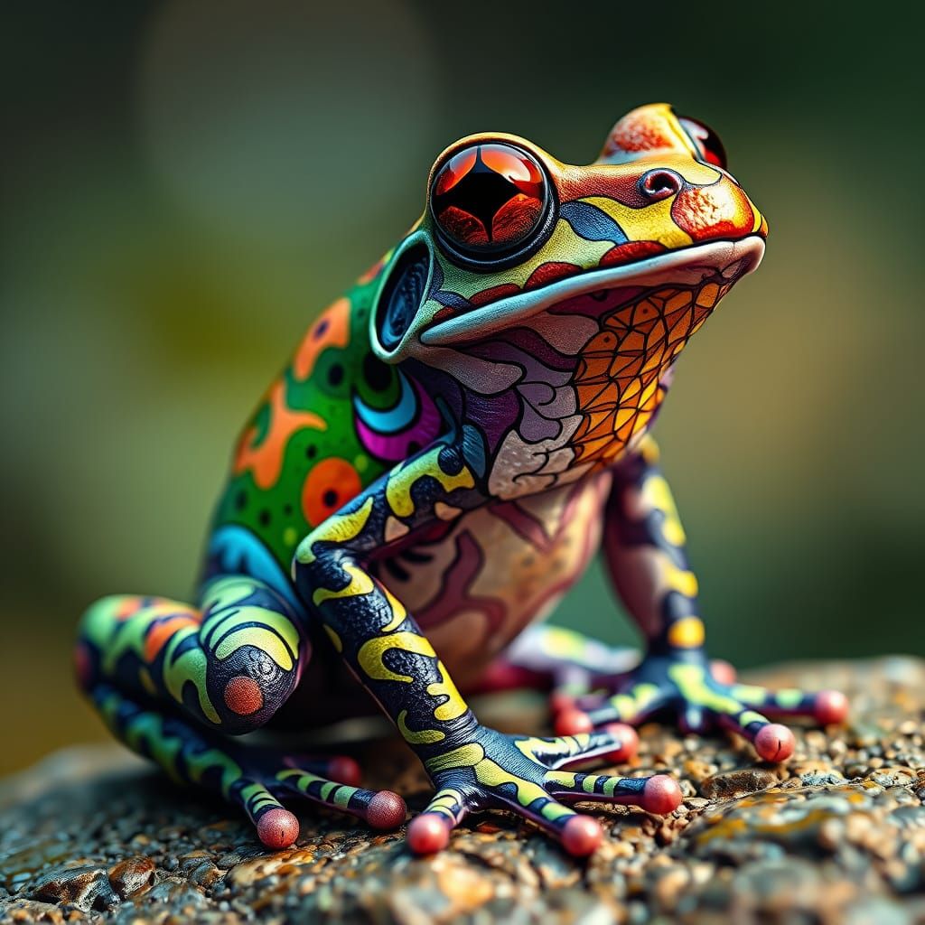 a frog on acid - a frog on acid