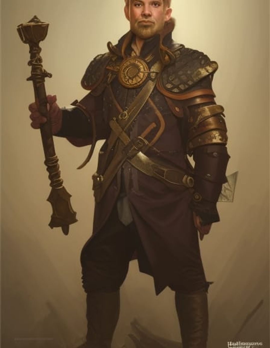 D&D Character, Fantasy, Steampunk, Male, Halfling, Artificer, Leather ...