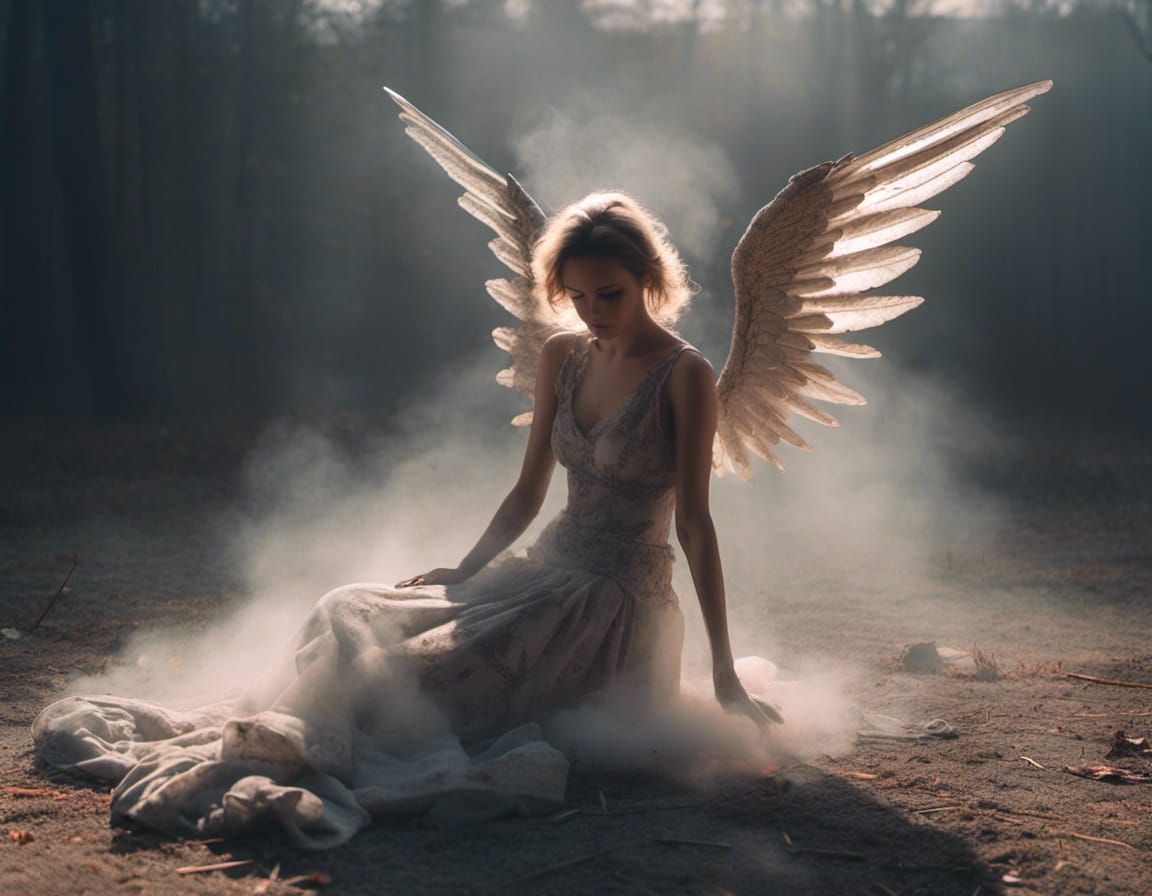 Training my model - Fallen Angel rising - AI Generated Artwork ...