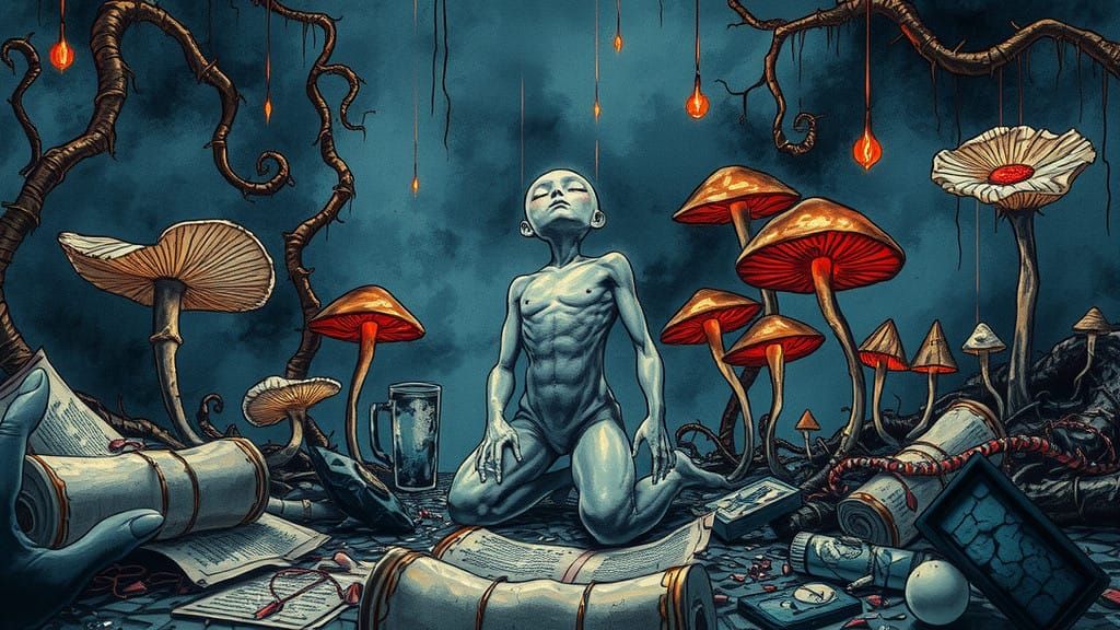 "Satisfied With Self" - A detailed, surreal subject, rule of thirds ...