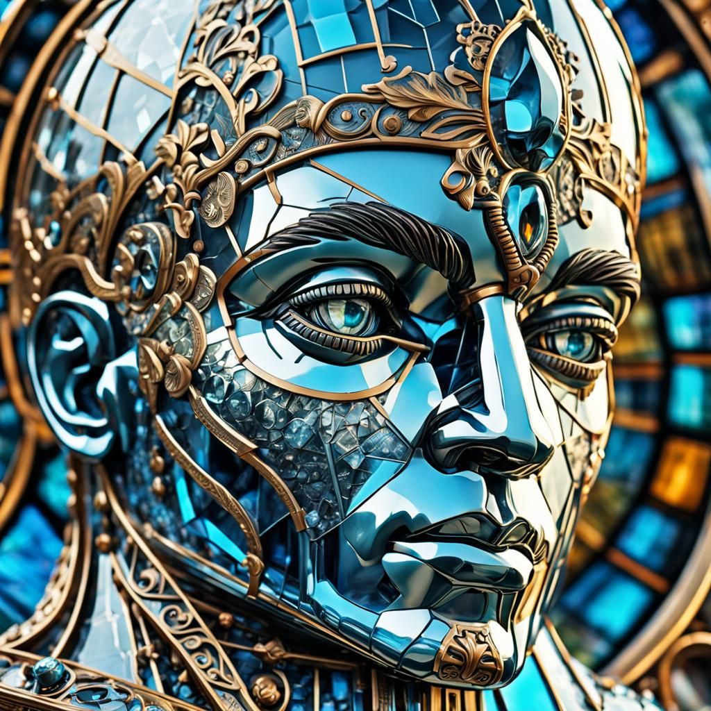 Head of glass - AI Generated Artwork - NightCafe Creator
