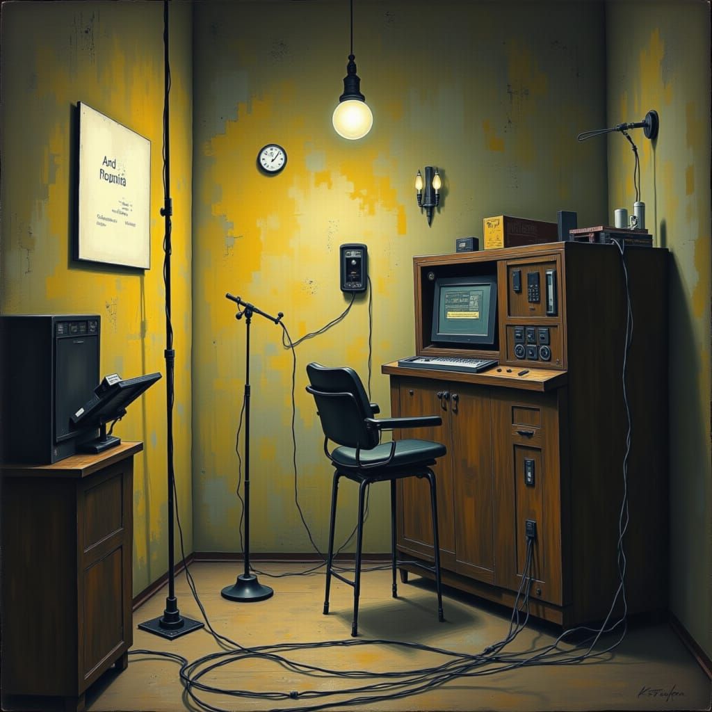 Surreal Sound Booth: The Unrecorded Song - AI Art