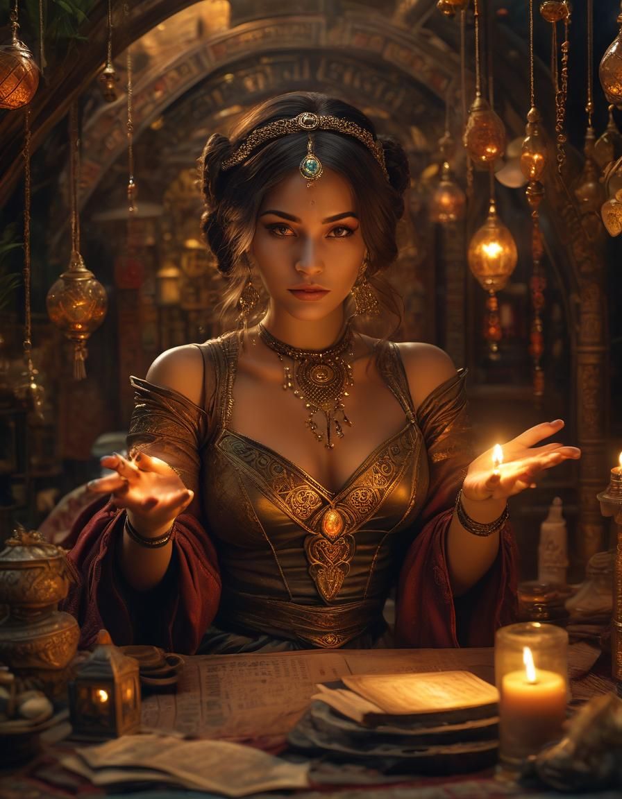 The Palm Reader - AI Generated Artwork - NightCafe Creator