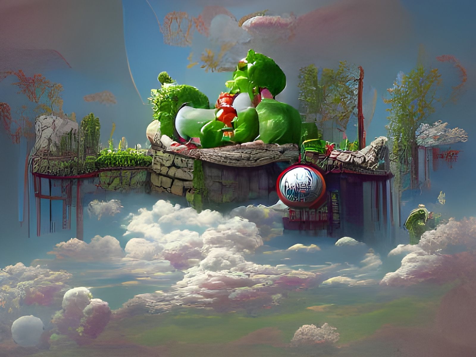 Yoshi Island - AI Generated Artwork - NightCafe Creator