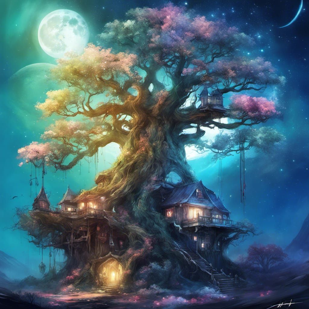 Fantasycore House Bonsai - AI Generated Artwork - NightCafe Creator