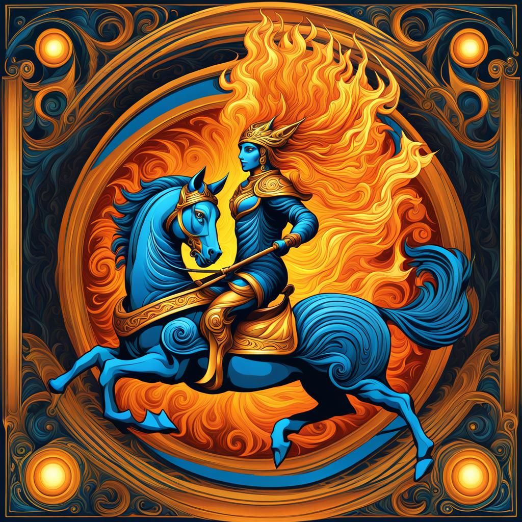 Fire Knight - AI Generated Artwork - NightCafe Creator
