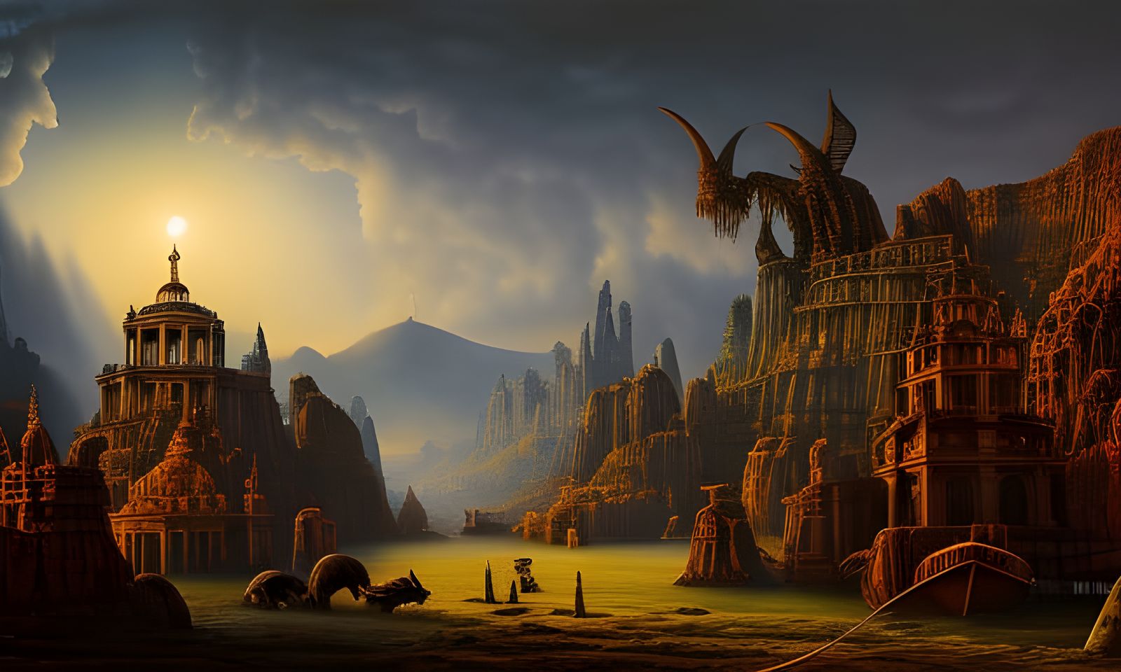 in the realm of the demons - AI Generated Artwork - NightCafe Creator