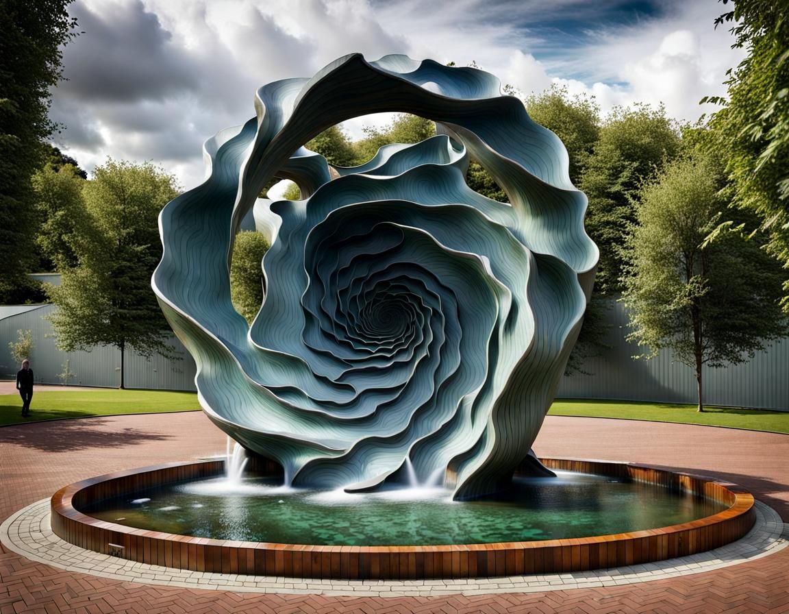 Vortex Fountain 3 - AI Generated Artwork - NightCafe Creator