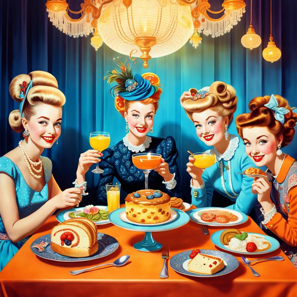 Mad Chatters Tea Party - AI Generated Artwork - NightCafe Creator