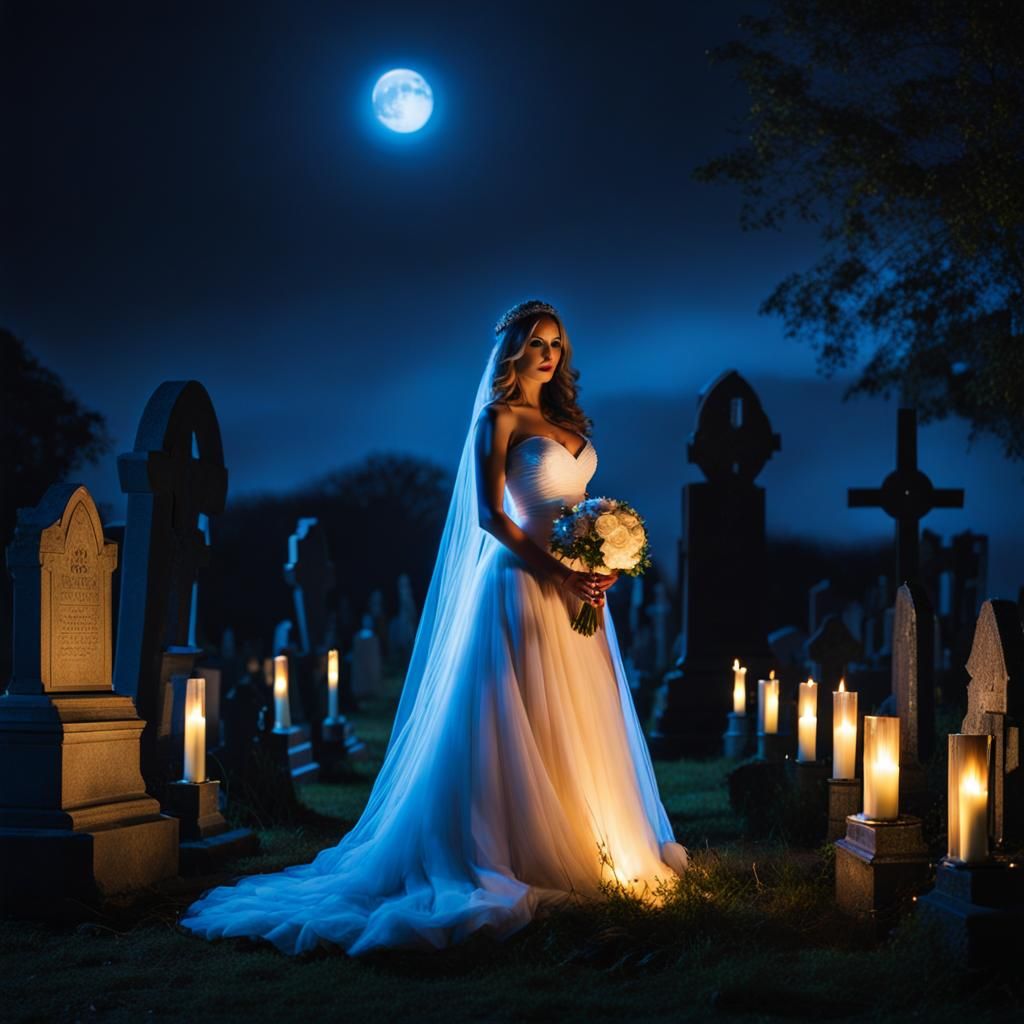 Ghost Bride - AI Generated Artwork - NightCafe Creator