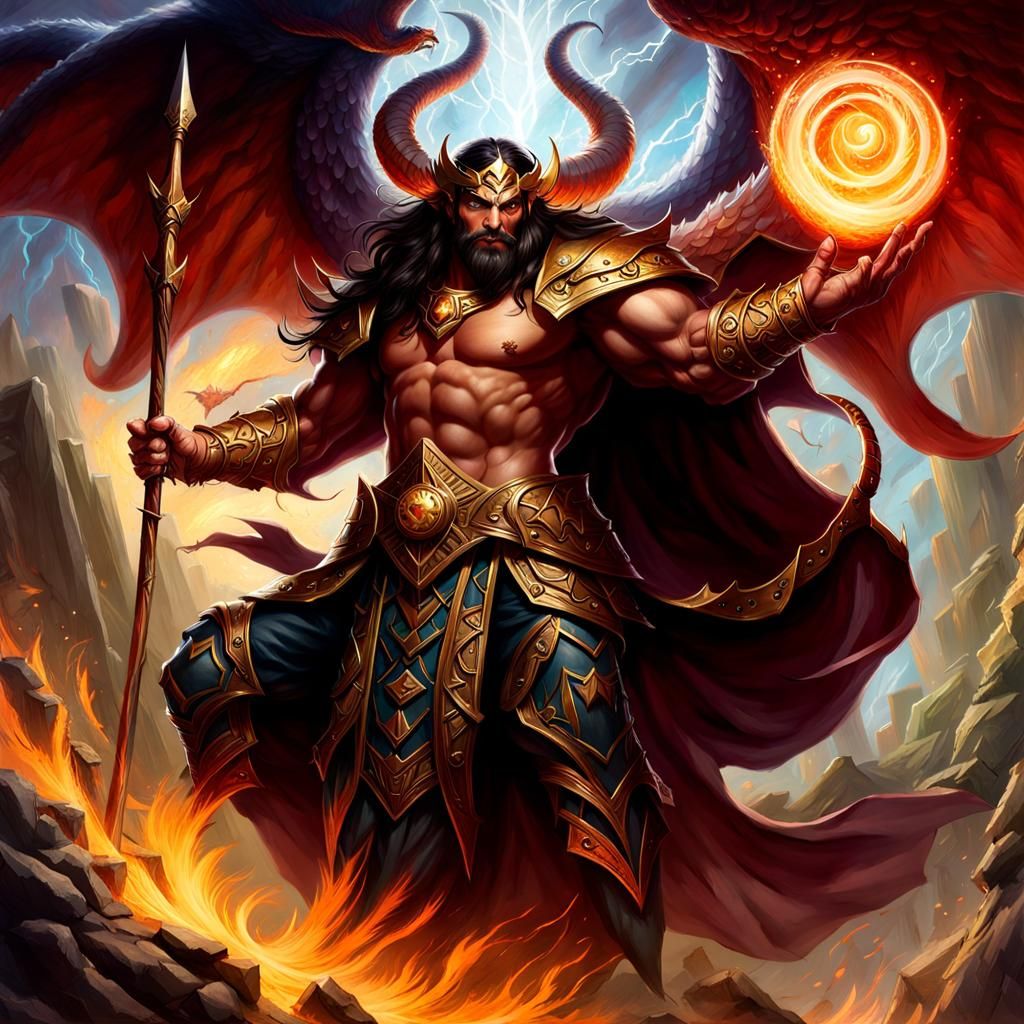 "Power Raging Giant Demonlord" in w... - AI Generated Artwork ...