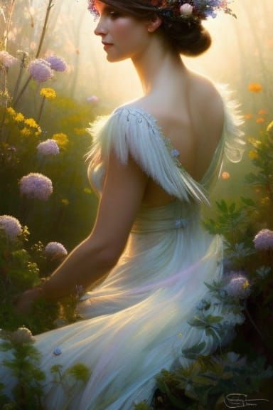 Spring maiden 2 - AI Generated Artwork - NightCafe Creator