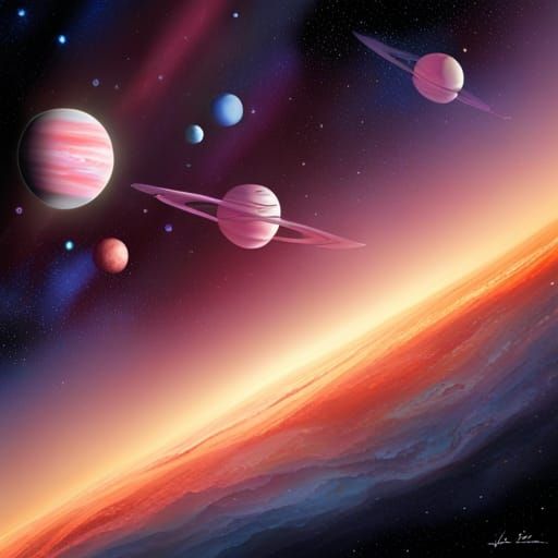 Space ship, space Art by Julie Perrot, lane Owen - AI Generated Artwork ...