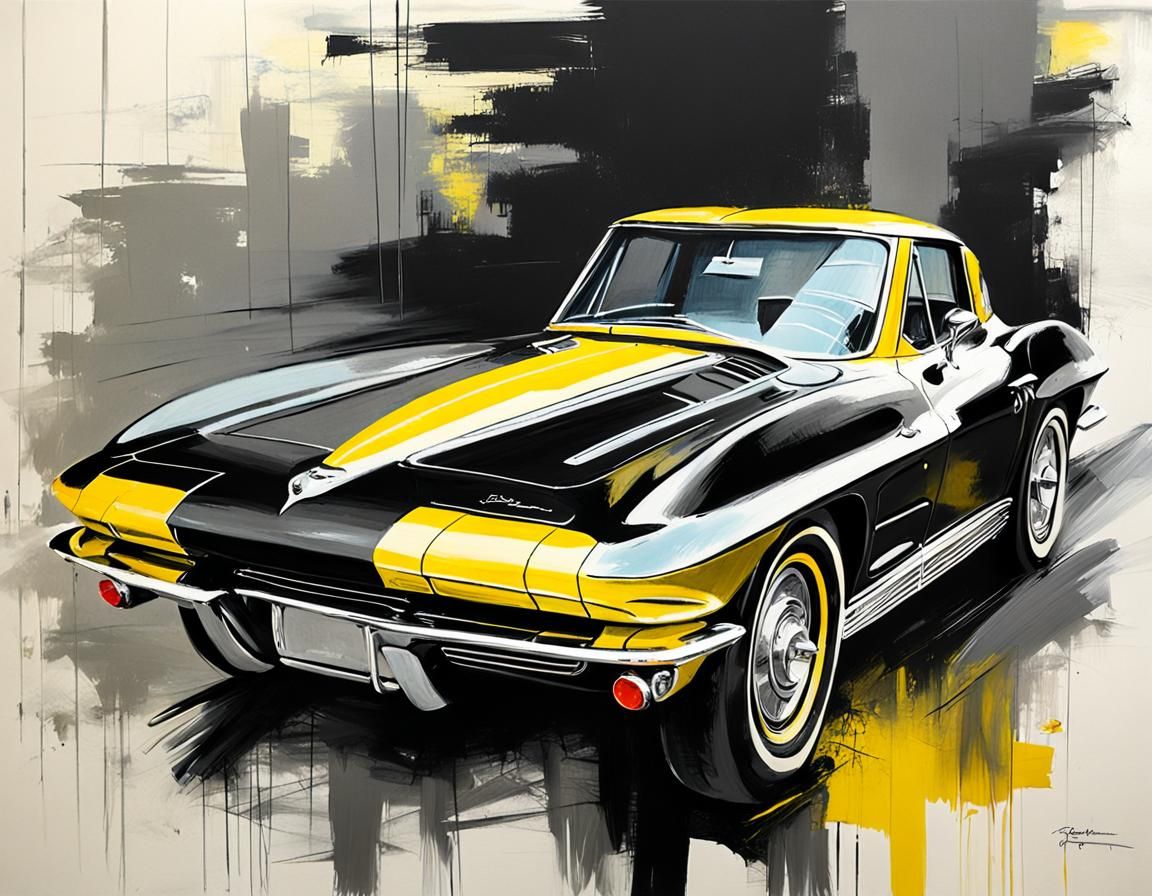 1963 Corvette - AI Generated Artwork - NightCafe Creator