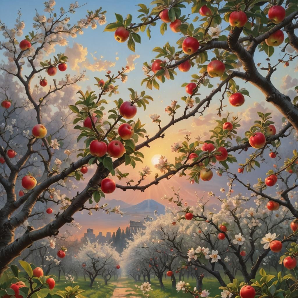 Apple Orchard - AI Generated Artwork - NightCafe Creator