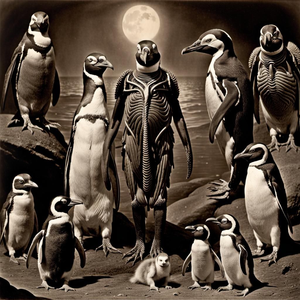 Eldritch Sphenisciform CIV - AI Generated Artwork - NightCafe Creator