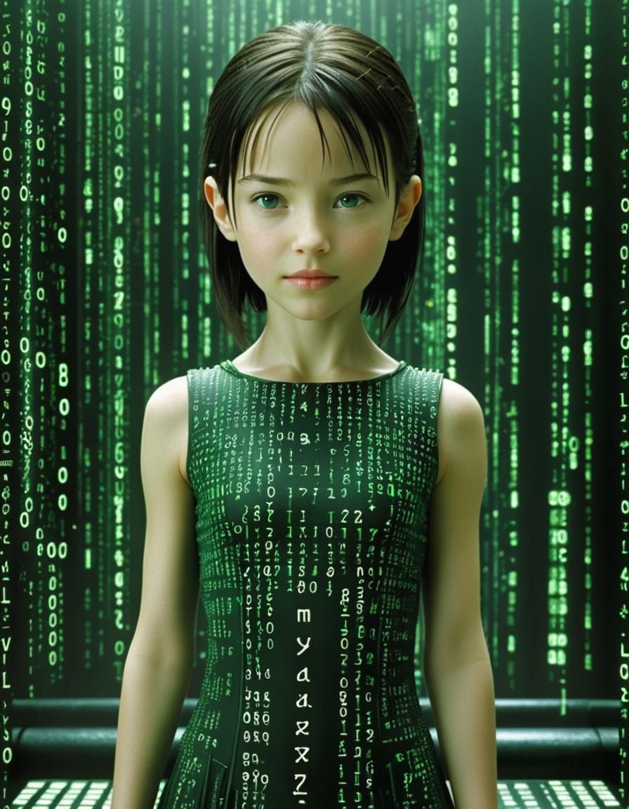 a Beautiful adorable-Sofia of Matrix movie, duality universe of matrix ...