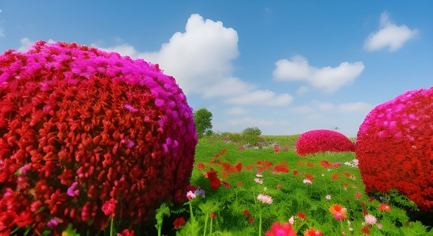 colourful flowers 04 - AI Generated Artwork - NightCafe Creator