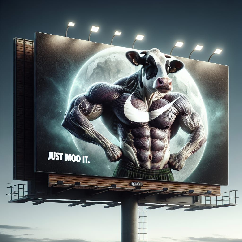 Just Moo It - AI Generated Artwork - NightCafe Creator