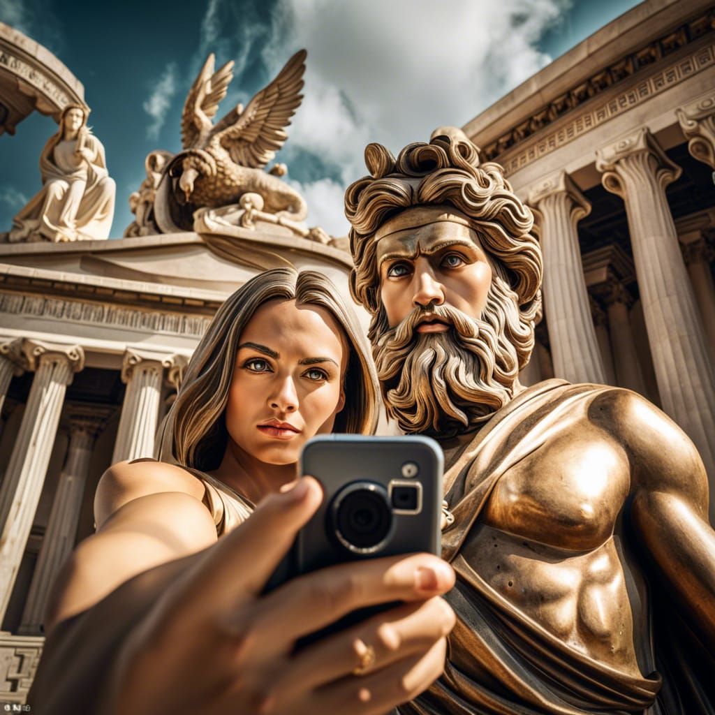 Selfie with the Cronus! - AI Generated Artwork - NightCafe Creator