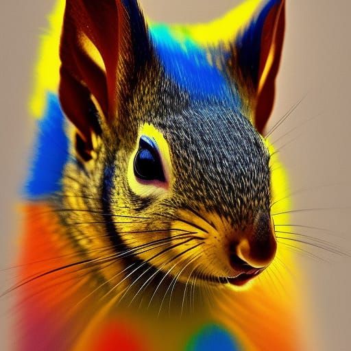groovy squirrel - AI Generated Artwork - NightCafe Creator