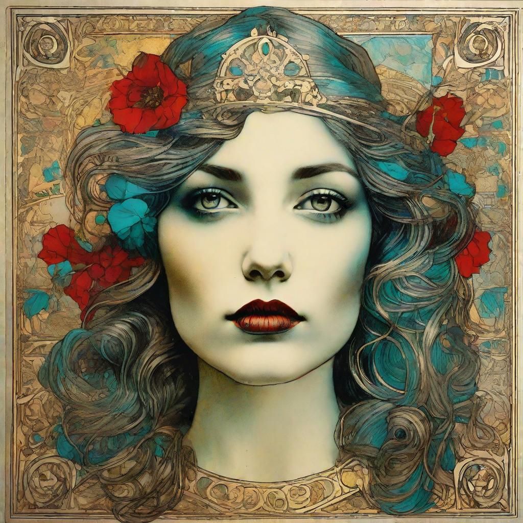 Nouveau Princess - AI Generated Artwork - NightCafe Creator