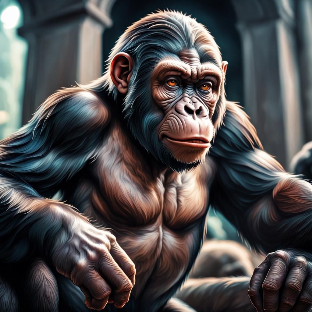 Chimp - AI Generated Artwork - NightCafe Creator