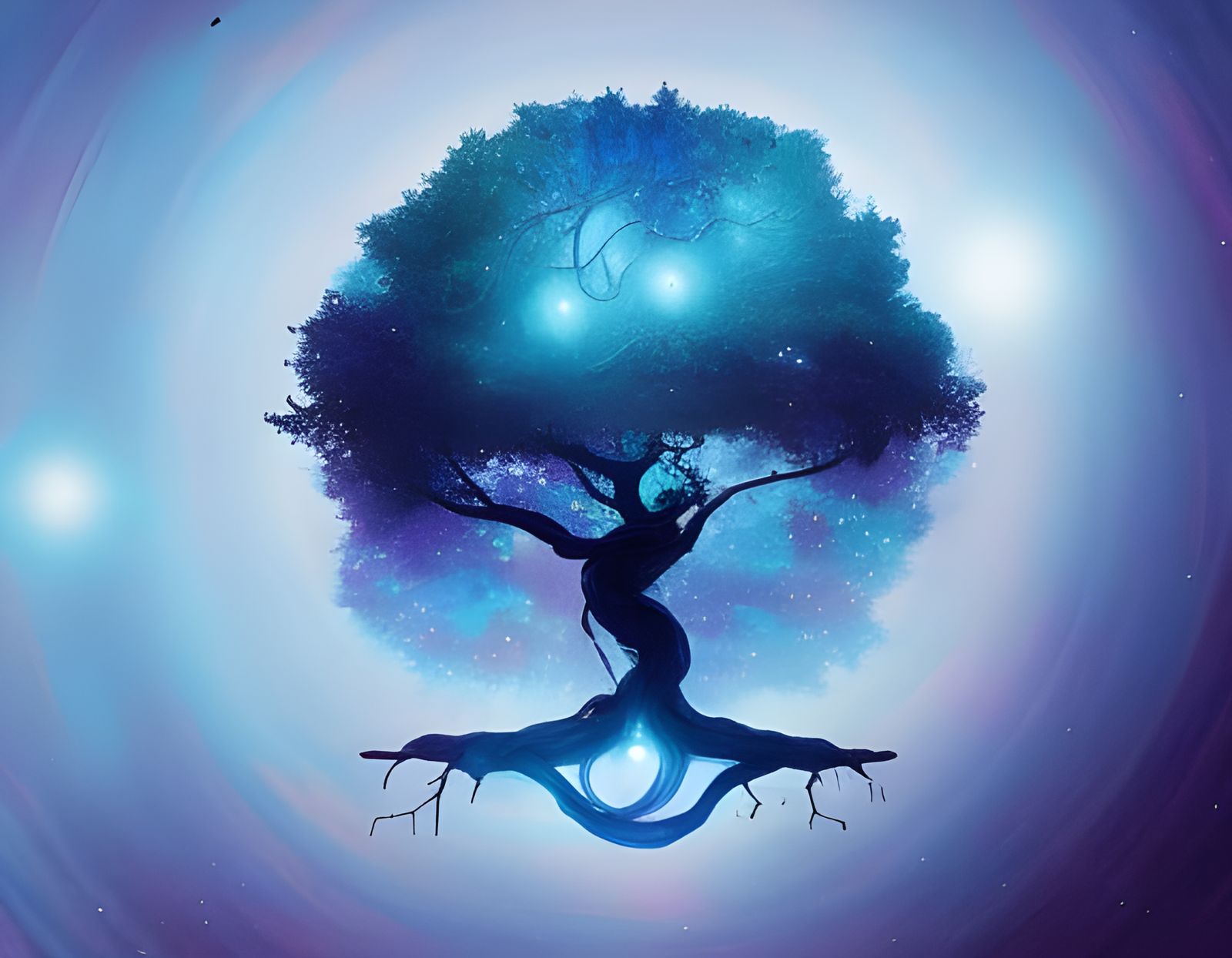 Floating Astral Tree - AI Generated Artwork - NightCafe Creator