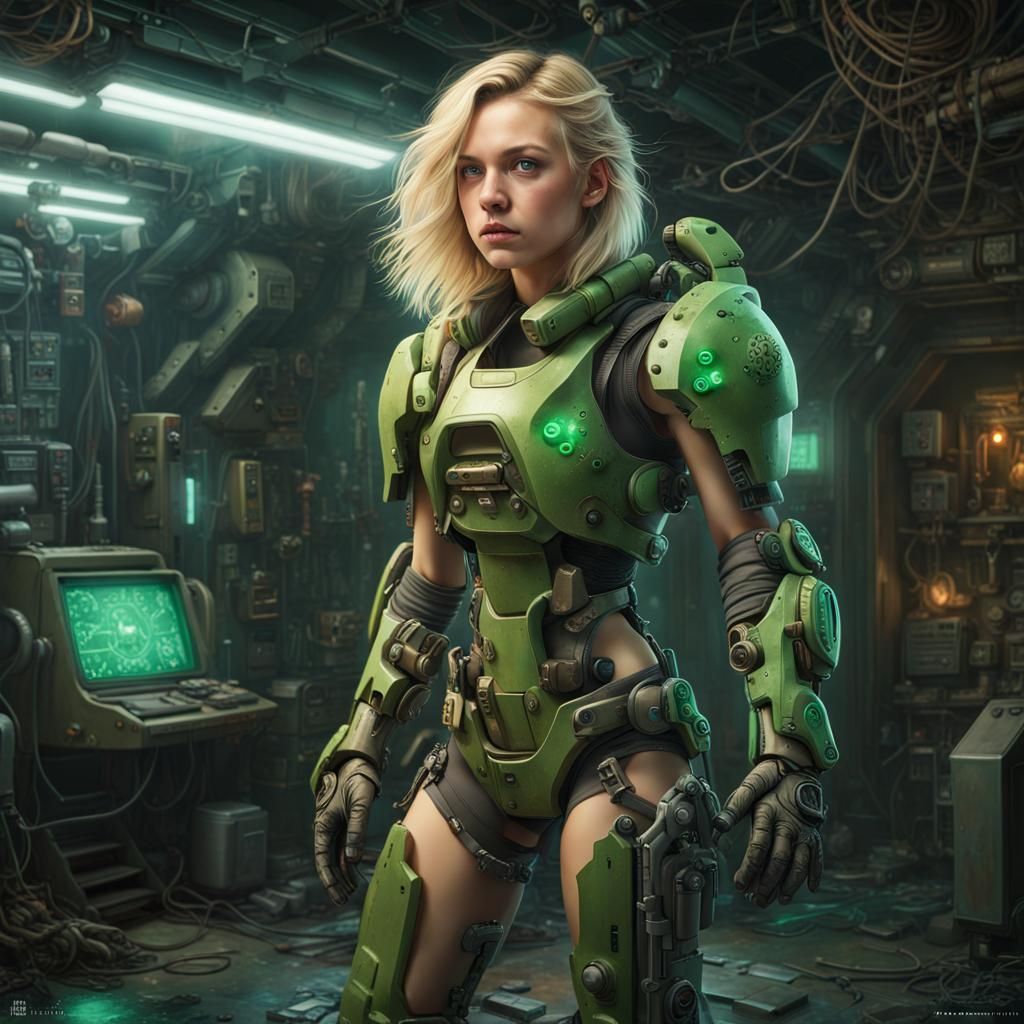 mecha girl - AI Generated Artwork - NightCafe Creator