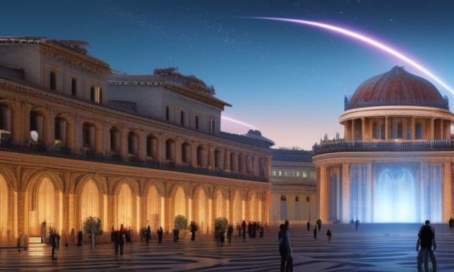 Night in the City - AI Generated Artwork - NightCafe Creator