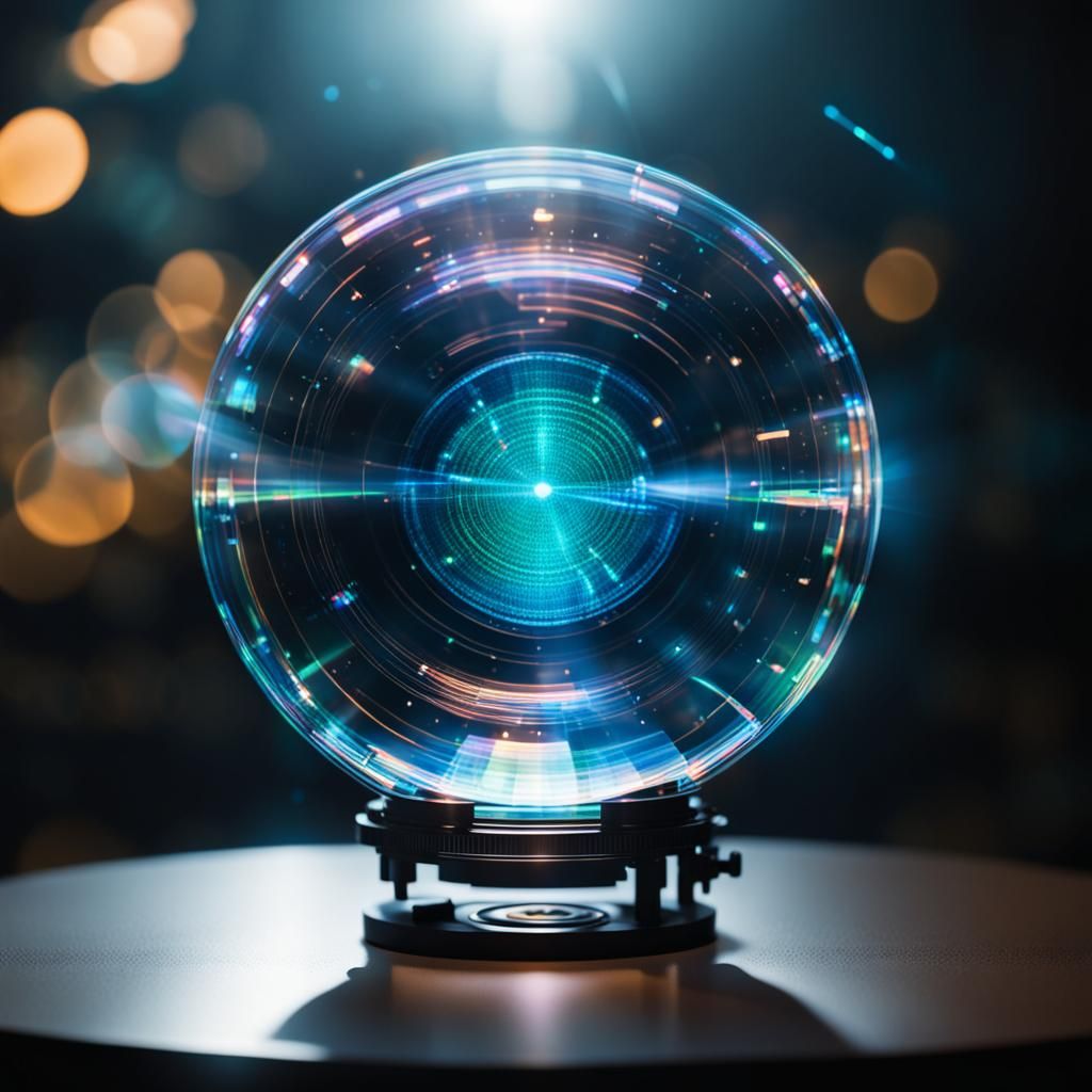 holographic disk - AI Generated Artwork - NightCafe Creator