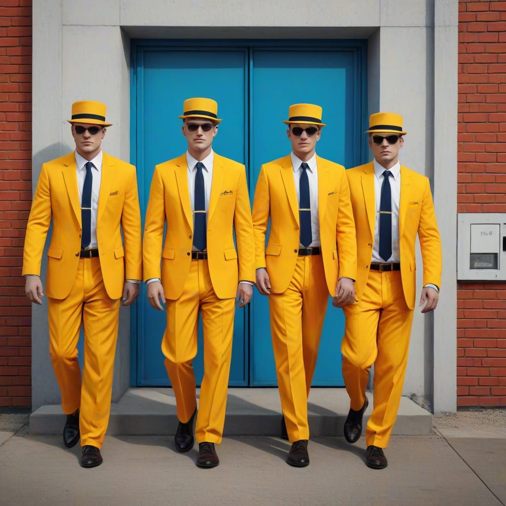 inmates getting out of jail dressed in fancy suits and ties