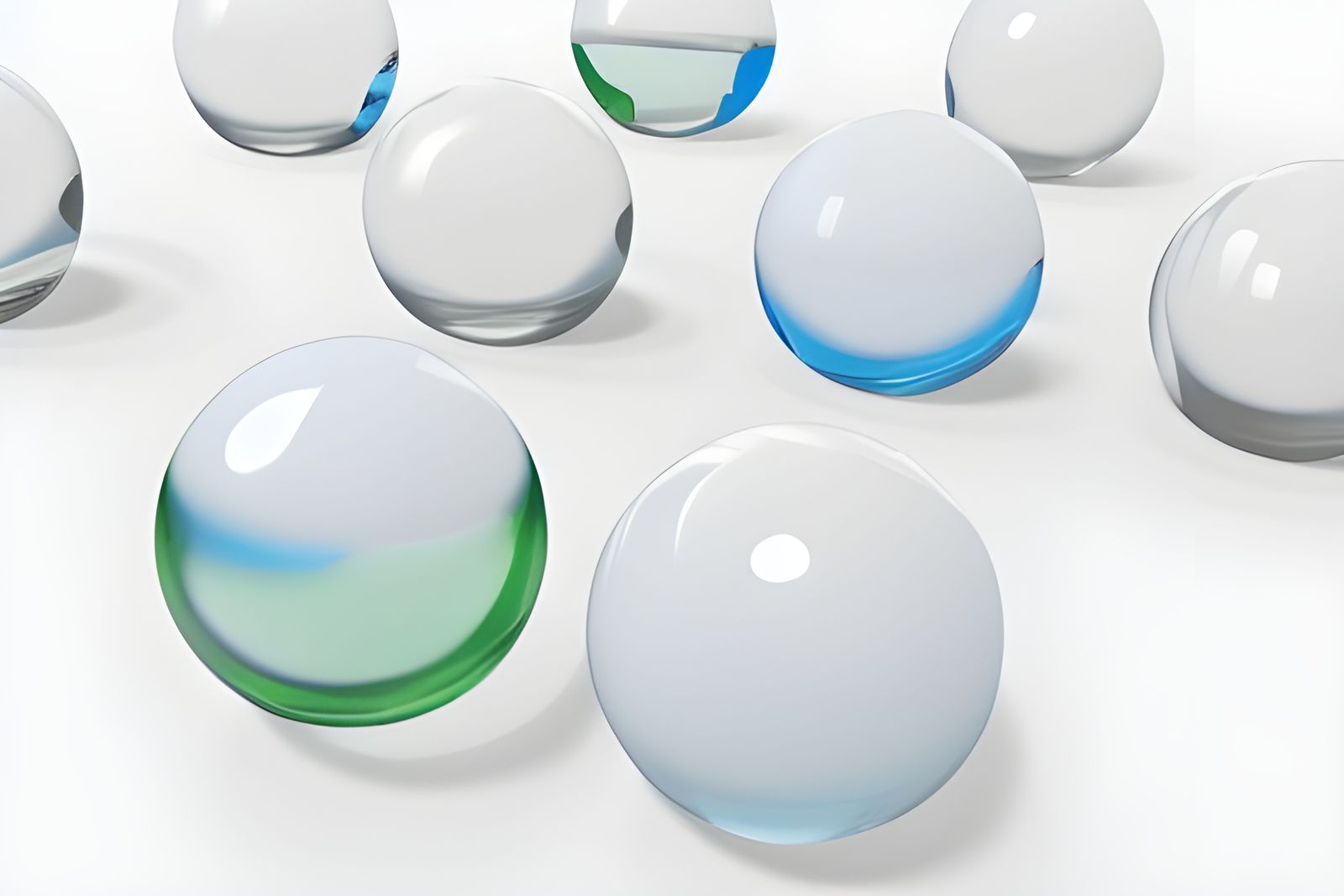 Marbles round on a floor 8K 3D Flickr hyperdetailed photorealism - AI ...