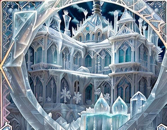 Ice Lair Retreat of the Sorceress Louhi, Queen of the North - AI ...