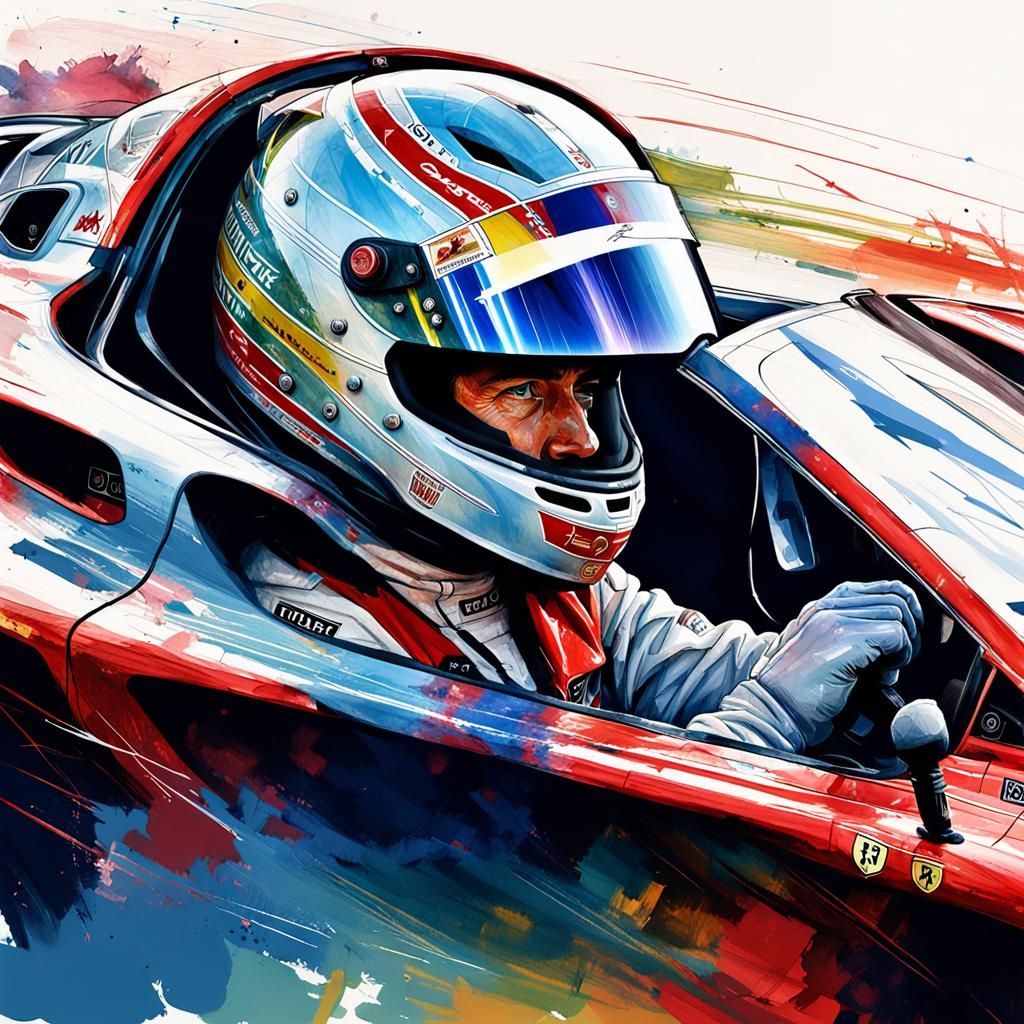 Watching the world disappear at 7000 rpm. That's when you really start ...