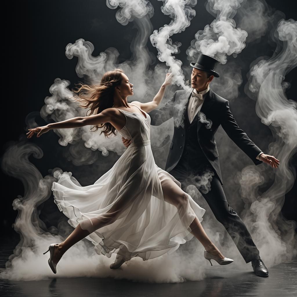 A sharp photograph captures a match with steam ascending and morphing ...