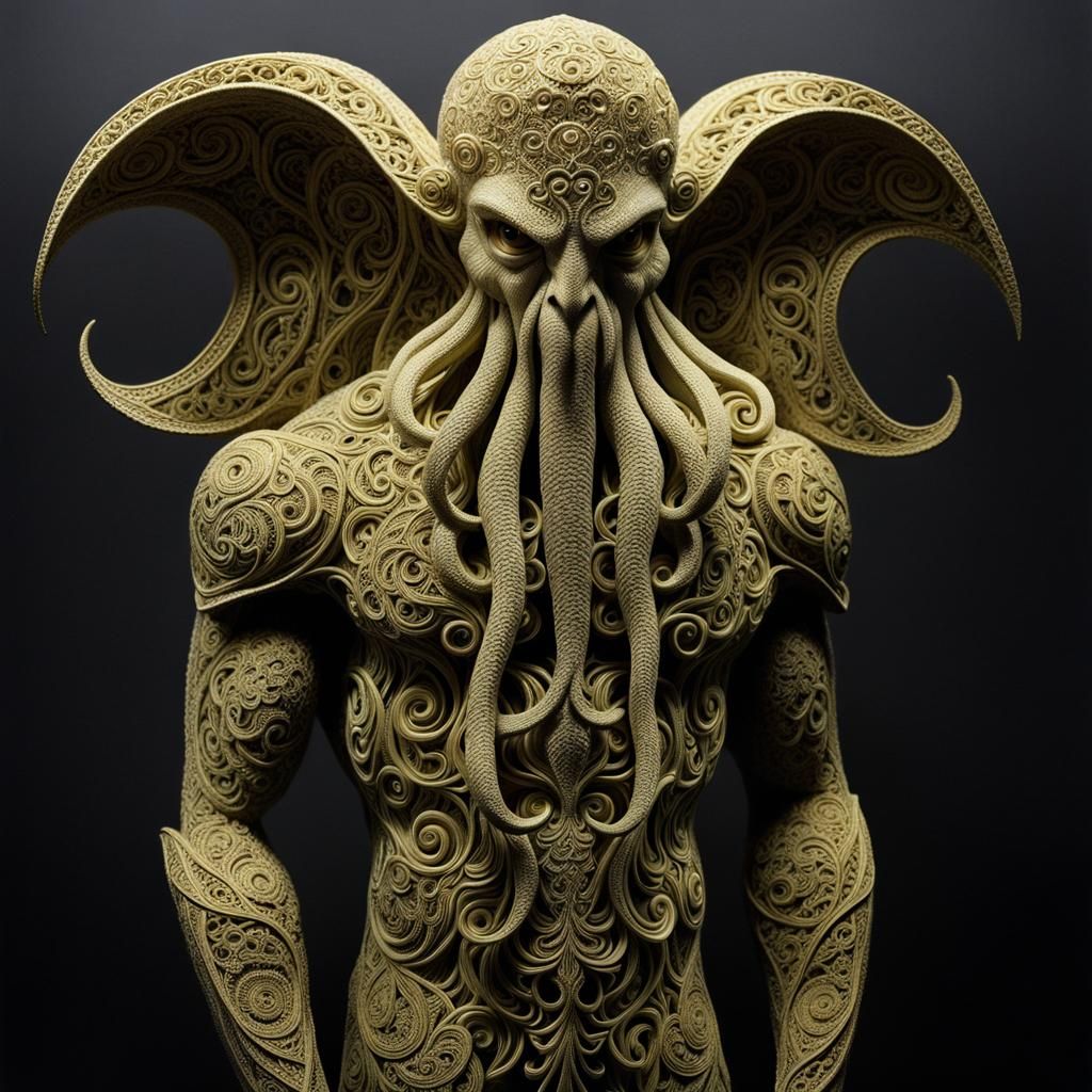 Cthulhu Sculpture - AI Generated Artwork - NightCafe Creator