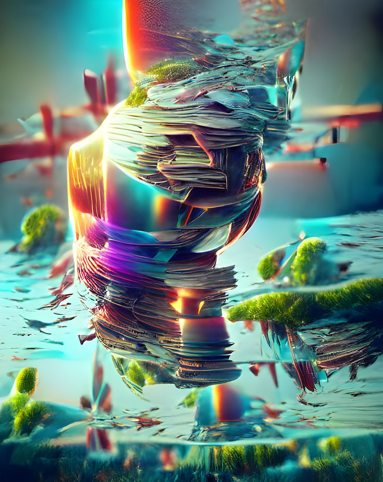 REFRACTED BIOLOGY - AI Generated Artwork - NightCafe Creator