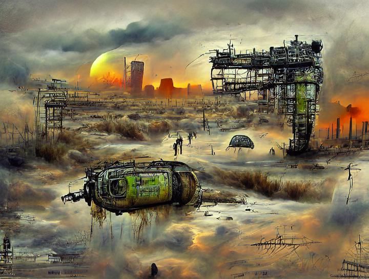 Post-apocalyptic science fiction art - AI Generated Artwork - NightCafe ...