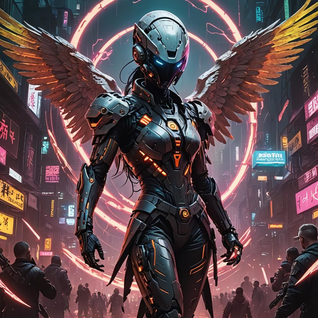 Robot Angel - AI Generated Artwork - NightCafe Creator