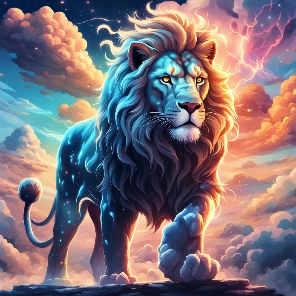 Cloud lion - AI Generated Artwork - NightCafe Creator