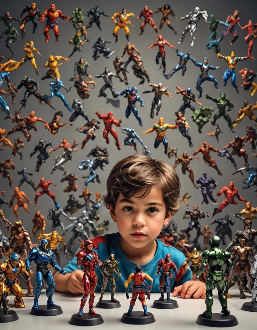 My Open Prompt: Playing with Action Figures - AI Generated Artwork ...