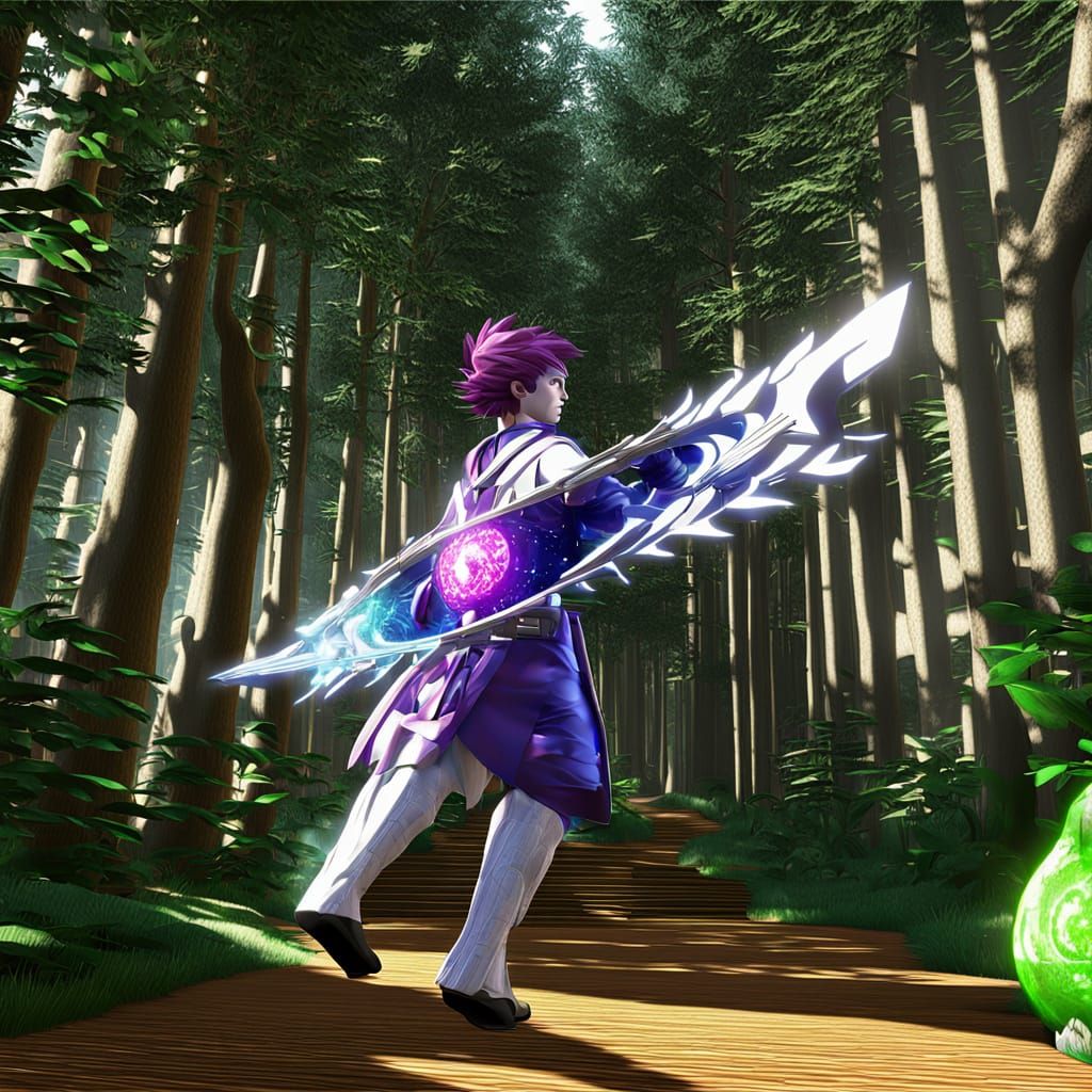 Chakra - Anime Warriors Engage in Epic Forest Battle