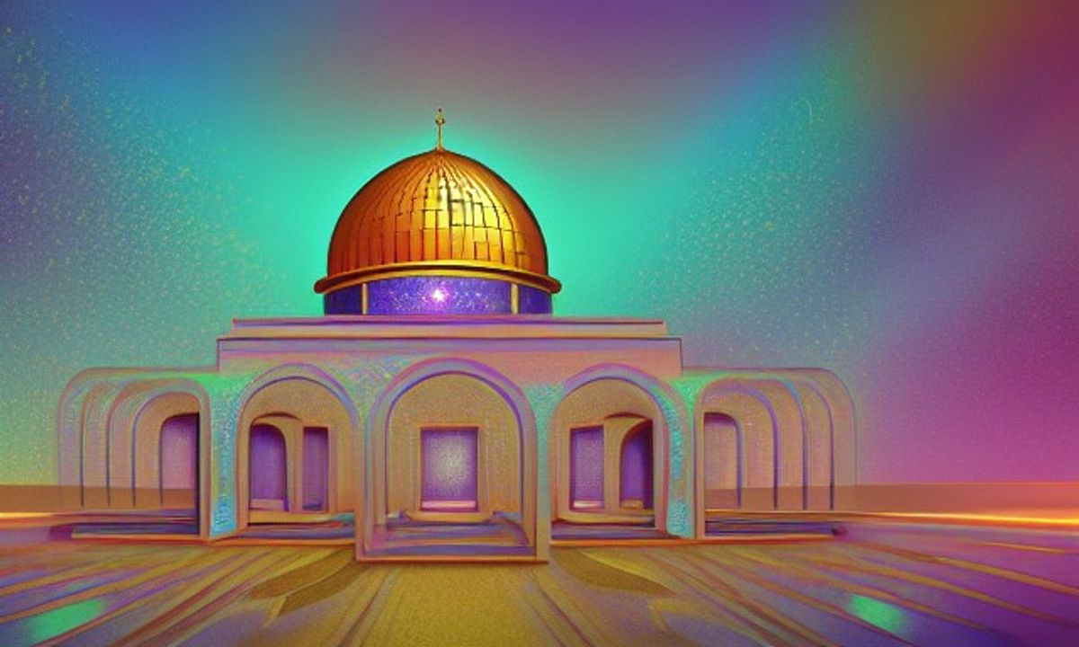Jerusalem temple Rosh Hashanah 8k resolution holographic astral cosmic ...