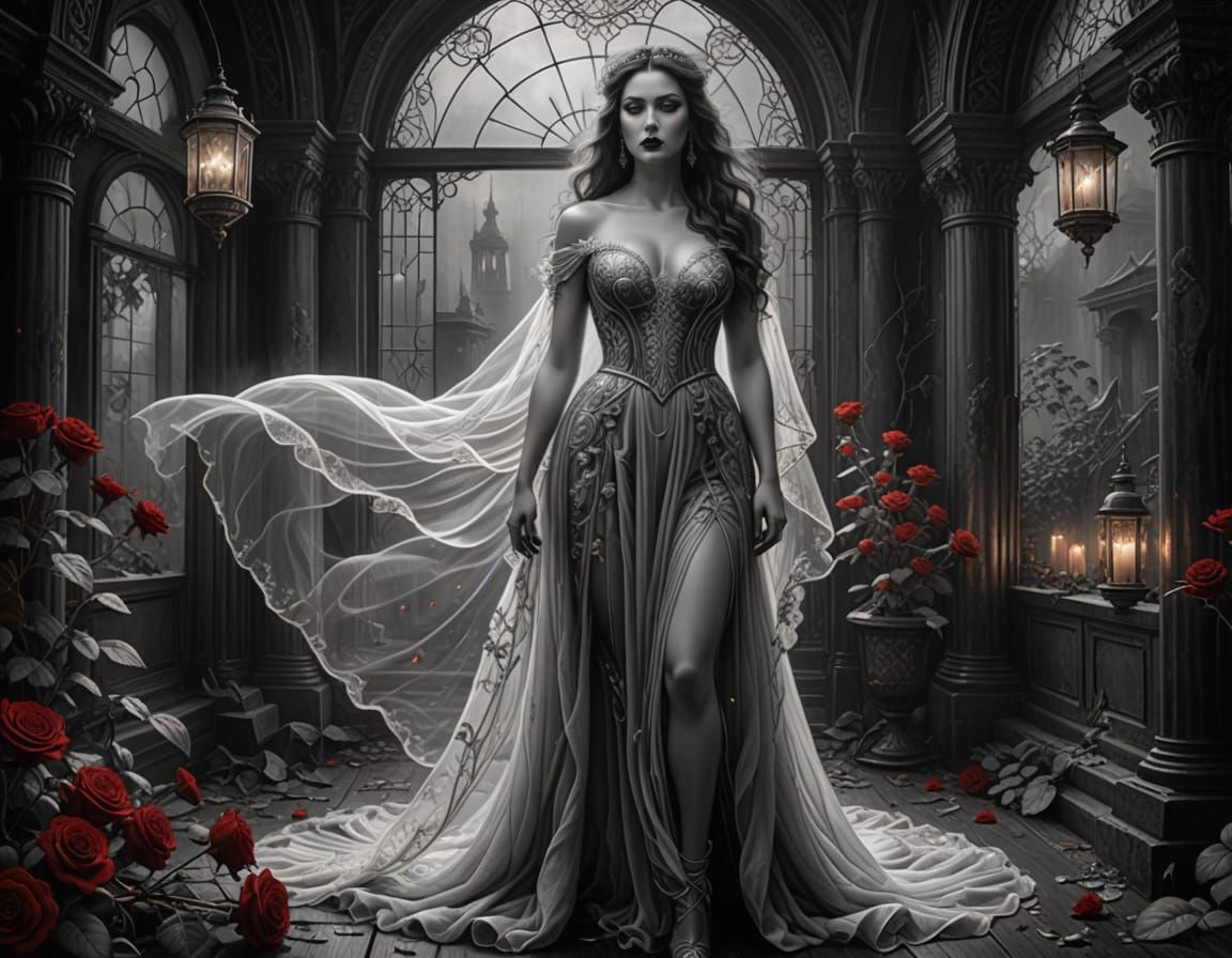 Ghostly bride waiting for her love - Ghostly Bride in Abando...