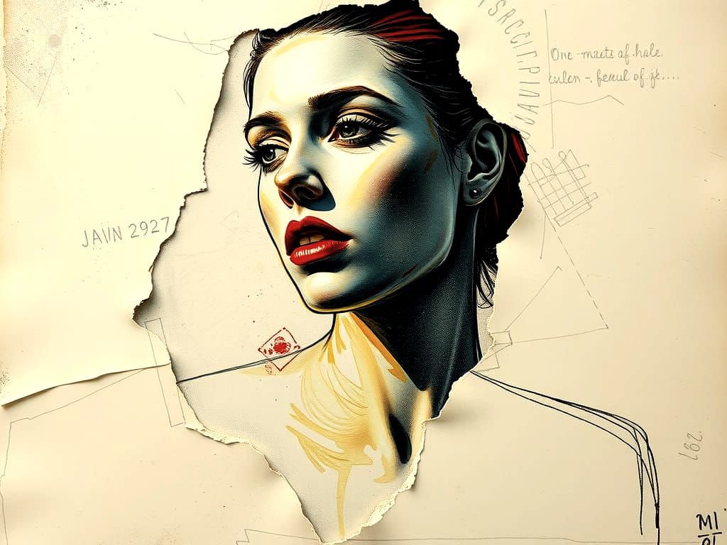 Distressed Portrait in Fauvist Style - AI Art